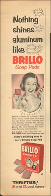 1955 Vintage ad for Brillo soap Pads `Art retro Product red (042419) | eBay