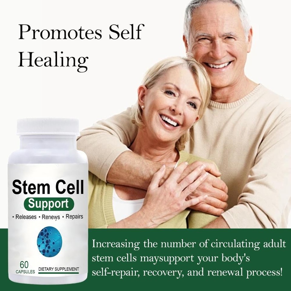 Stem Cell Support - Releases Renews Repairs Natural Supplement 60 ...