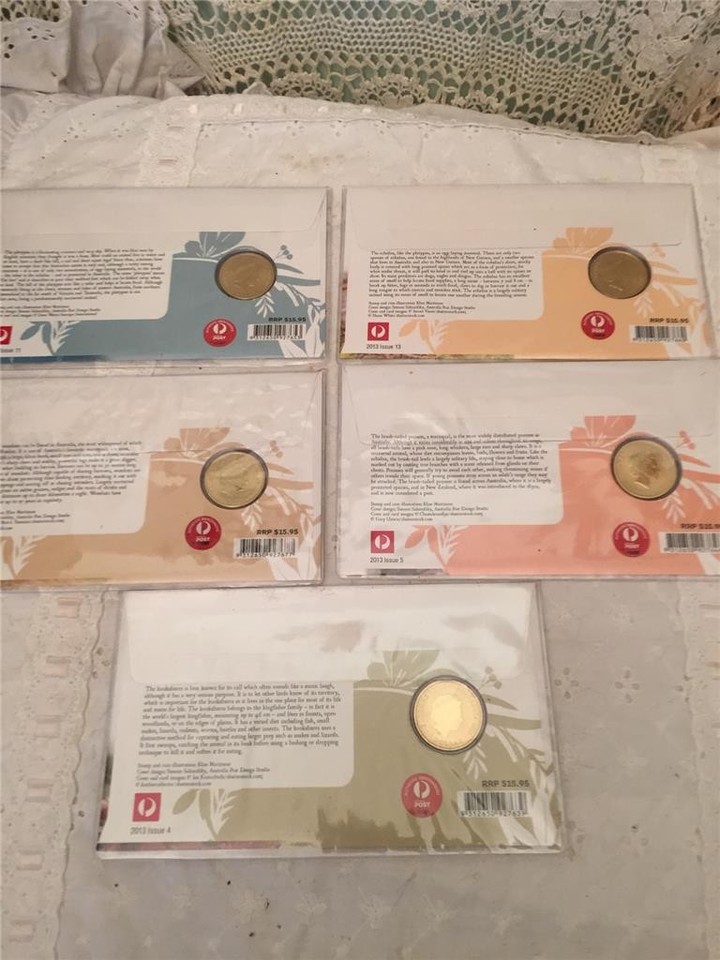Complete 2013 Australian BUSH BABIES PNC Coin & Stamp Cover Set ...