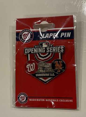 Washington Nationals Pin 2019 Opening Game Vs Mets | eBay