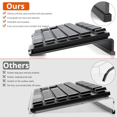 Computer Keyboard Stand Tilt PC Keyboard Stand Riser for Easy Ergonomic ...