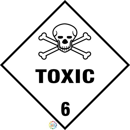 Class 6 - Toxic 6 - Sign/Sticker in Various Size & Material Options ...