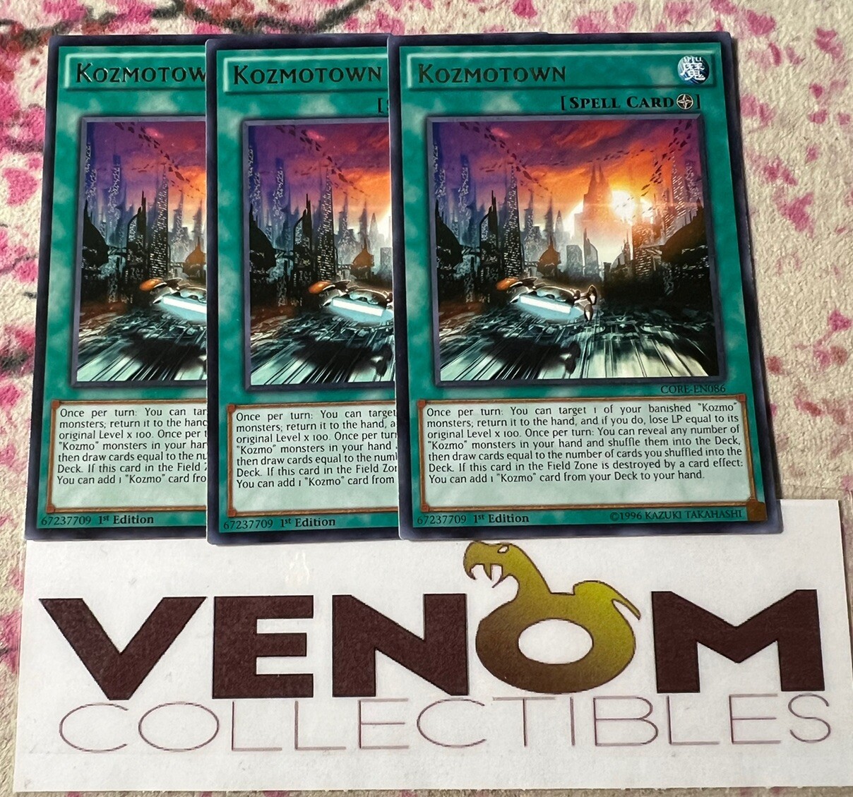 3x (M/NM) - Kozmotown - CORE-EN086 - Rare - 1st Edition YuGiOh | eBay