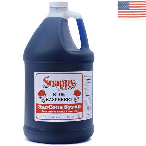 Blue Raspberry Sno Cone Syrup - 128 Ounce - Easy to Use & Mix with ...