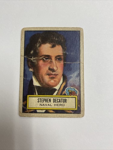1952 Look ‘n See Stephen Decatur Naval Hero Card # 38 | eBay
