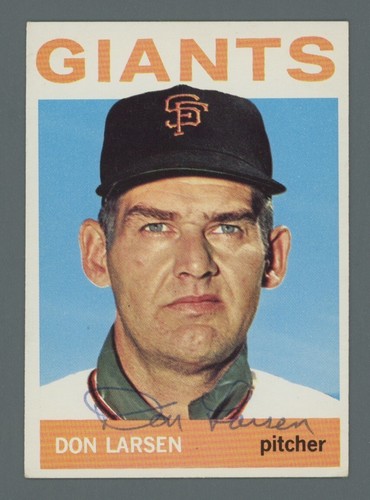 Don Larsen Signed 1964 Topps Card #513 Auto w B&E Hologram* | eBay