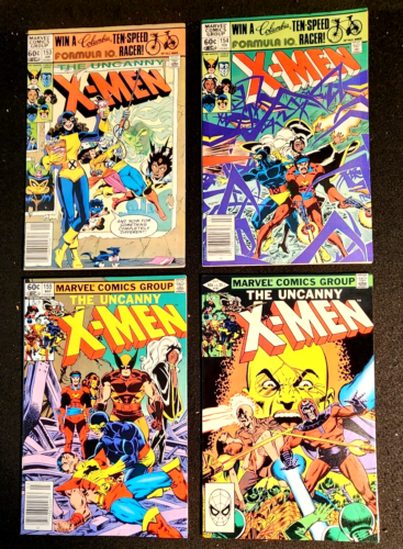 UNCANNY X-MEN #153, 154, 155, 161 (Marvel Comics 1982) AVG NM ...
