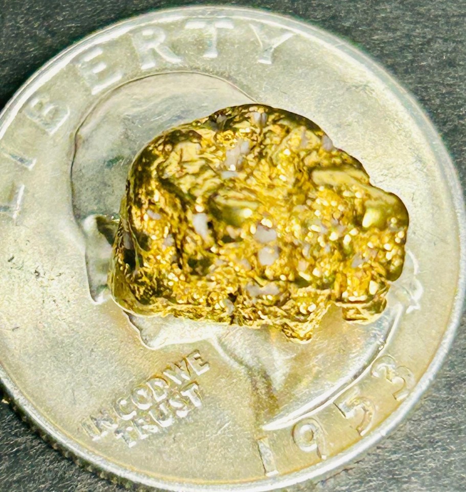 Gold Nugget Natural Alaska Placer 4.774 Grams AK Kokomo Creek Hi Purity ...