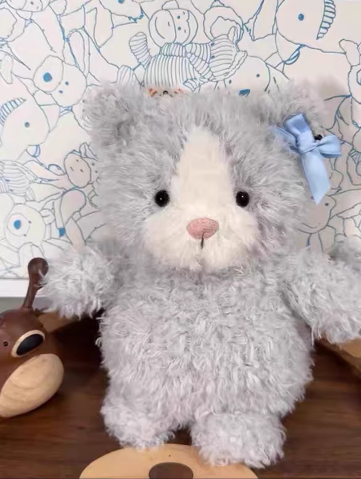 Jellycat Amuseable Fluffy curly cat Plush Doll Gift Kids Toy | eBay