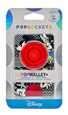 PopSockets Popwallet Plus Disney Mickey Mouse Red CC ID Holder Pop ...