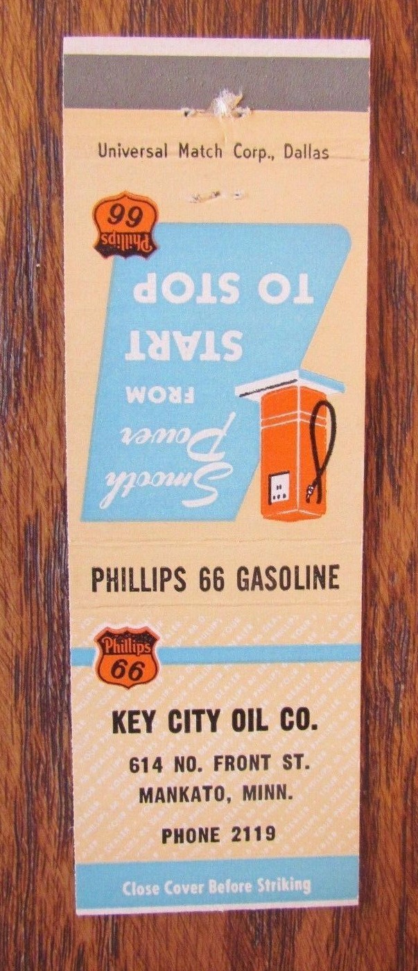 PHILLIPS 66 GAS STATION: KEY CITY OIL CO. (MANKATO, MINNESOTA) -L17 | eBay
