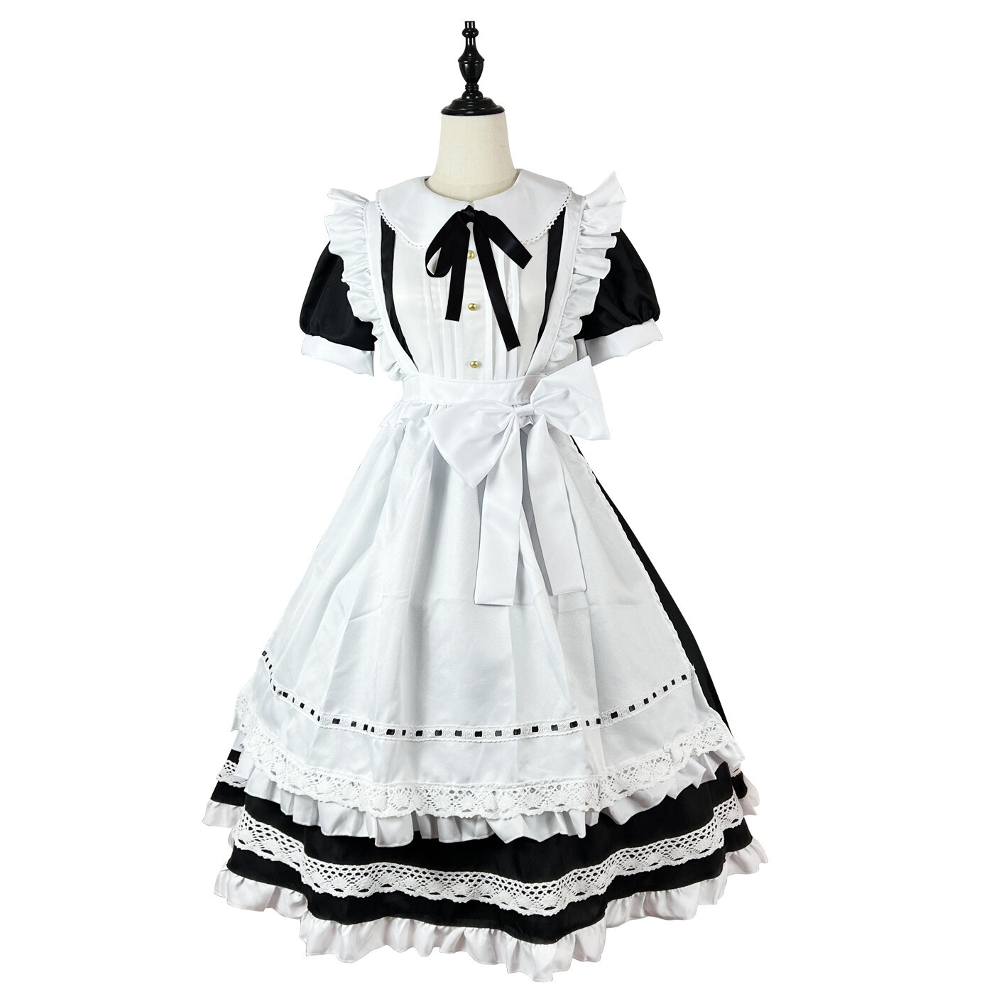 Victorian Edwardian Housekeeper Dress Maid Apron Servant Dress Cosplay ...