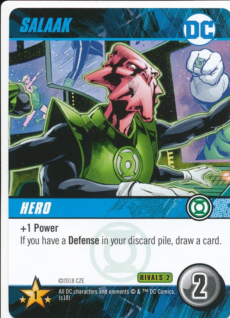 SALAAK DC Deck Building Game card GREEN LANTERN/SINESTRO RIVALS | eBay