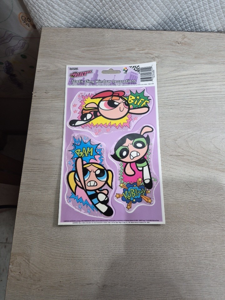 The Powerpuff Girls Static Cling Window Decorations 2000 Cartoon ...