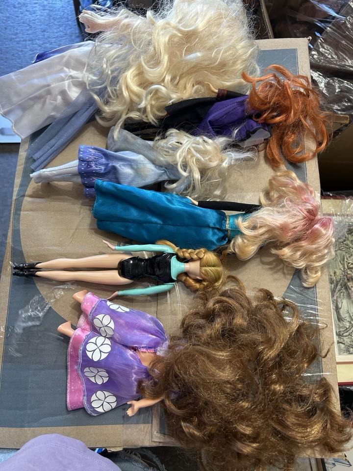 Lot of 6 Disney Frozen Dolls – Elsa, Anna & Friends – Mixed Sizes | eBay