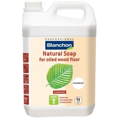 Blanchon Natural Colourless Soap For Oiled Wood Floors 5 Ltr | eBay