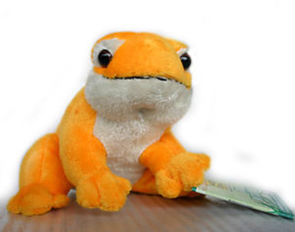 Plush Soft Toy Orange Frog With Sound 12cm for sale online | eBay