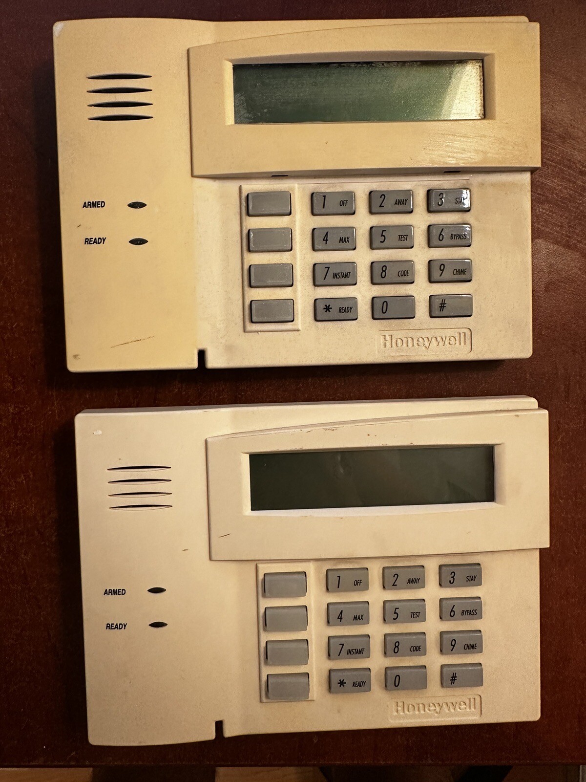 FOR PARTS! Pair Of Honeywell Ademco 6160 Custom Alpha Integrated ...