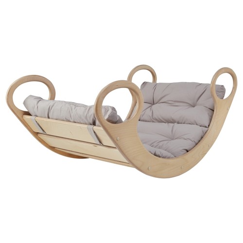 Montessori Child Rocking Bed, Wooden Rocking Play, Wooden Rocking Chair ...