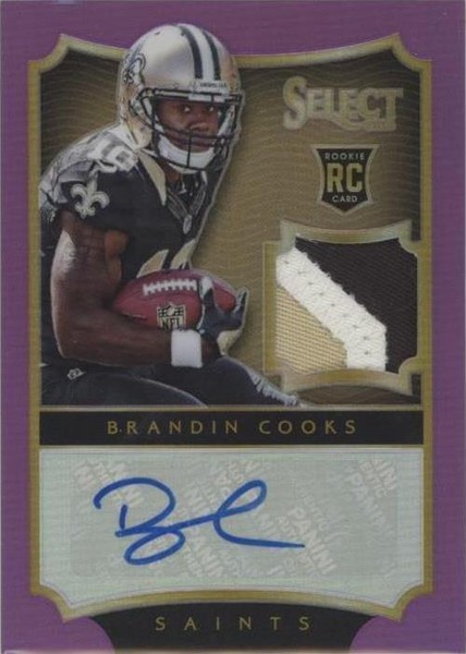 2014 Panini Select - Rookie Autograph Jerseys Purple Prizm #213 Brandin ...