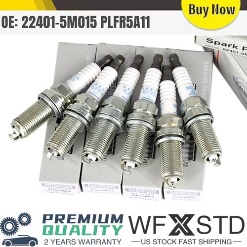6Pcs 22401-5M015 Platinum Spark Plugs For Equator Frontier Quest Maxima ...