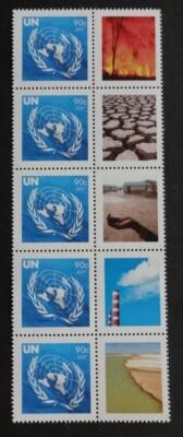 U.N. 2007 Climate Change Personalized Strip of 5 & labels (2) MNH | eBay