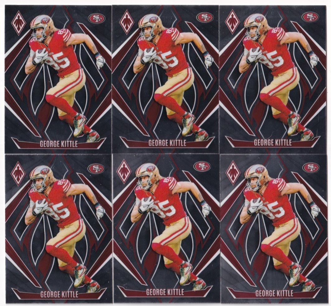 (6) George Kittle 2024 PANINI PHOENIX BASE CARD LOT #63 SAN FRANCISCO ...