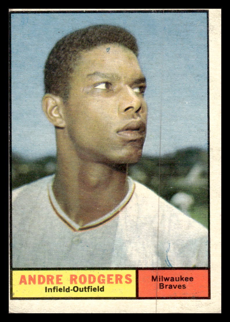 1961 Topps Andre Rodgers #183 Milwaukee Braves Baseball Card | eBay