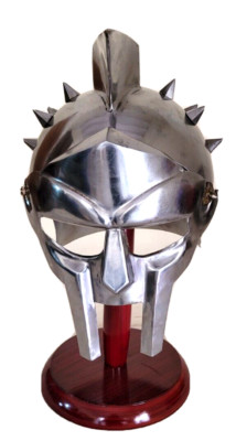 Medieval Roman Gladiator Spiked Helm 18 Gauge Steel with Liner Replica ...