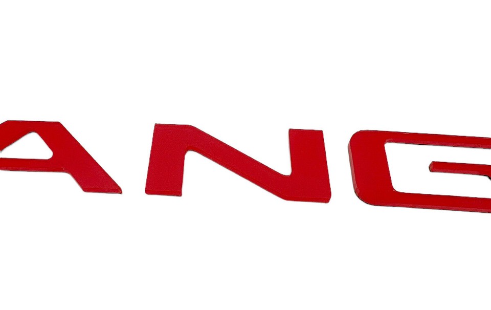 Red Front Grille Letters ABS Plastic Inserts Inlay For 2019-2023 Ford ...