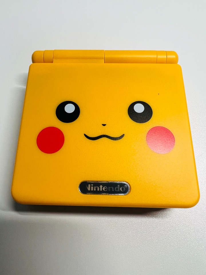 GBA Nintendo Game Boy Advance SP IPS panel Pikachu Shell 3Games Set ...