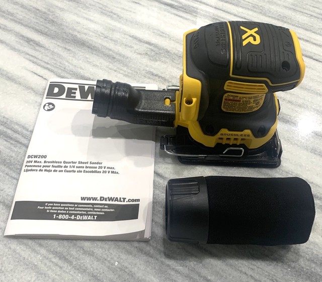 DEWALT DCW200B 20V MAX XR 1/4 Variable Speed Sheet Sander for sale ...