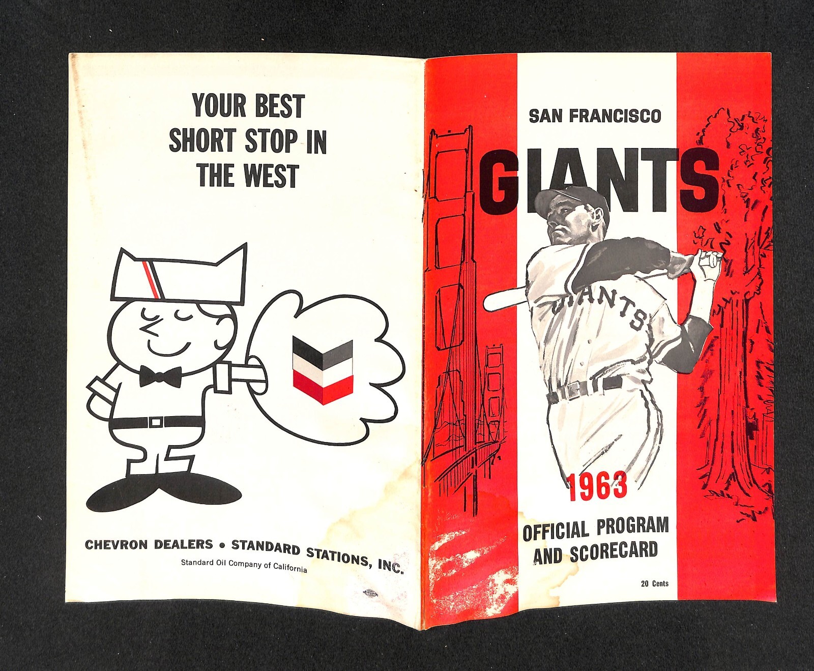 1963 SAN FRANCISCO GIANTS vs. HOUSTON COLT 45s scorecard | eBay
