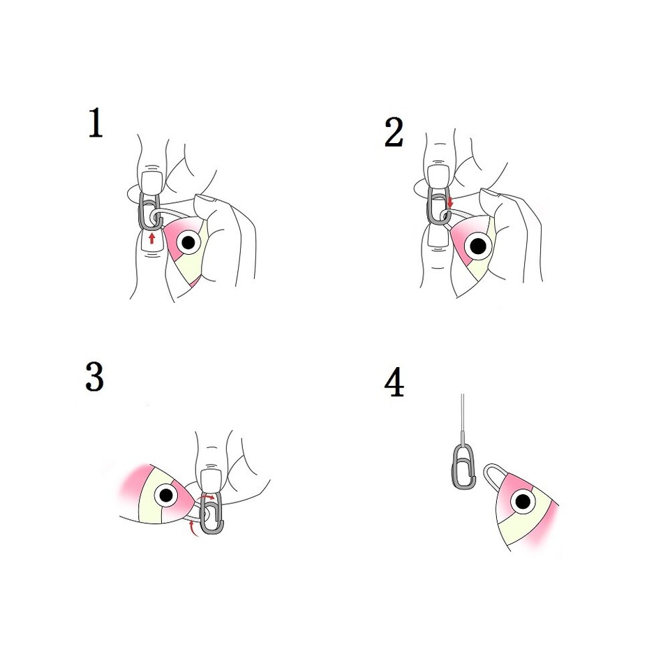 Stainless Steel Fast Snaps Quick Link Snap Power Clips Fishing Swivel ...