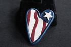 Artist Made Polymer Clay American Flag Heart Pin | eBay