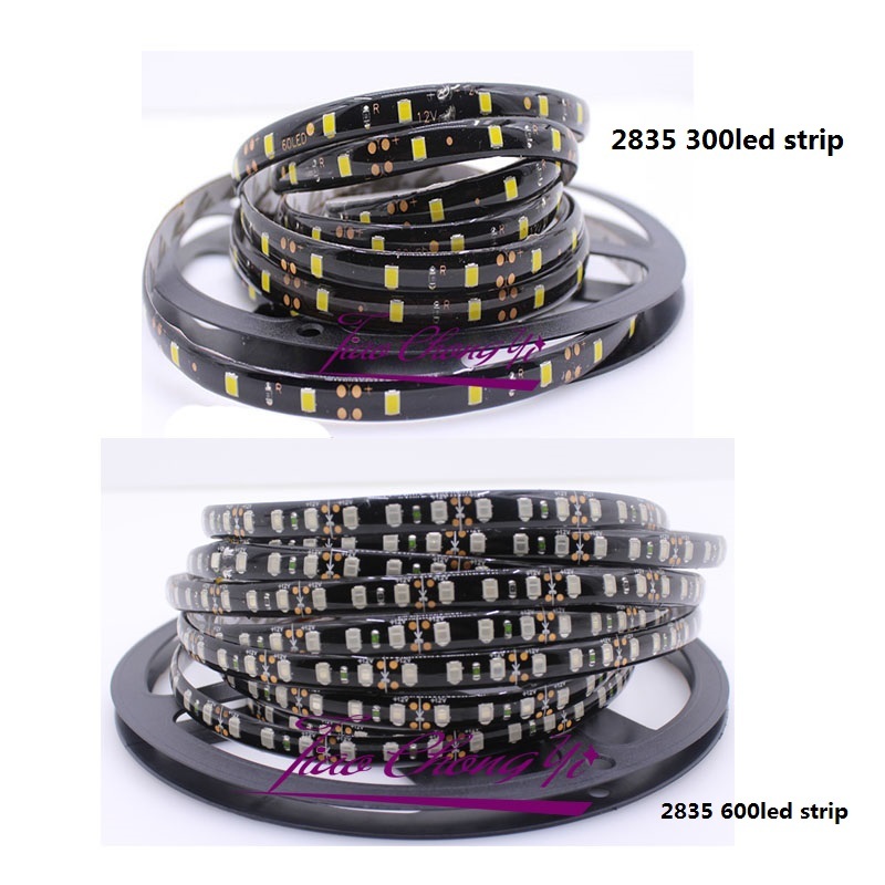 5M Black PCB 3528 white Red strip light waterproof 300/600 LED Ribbon ...