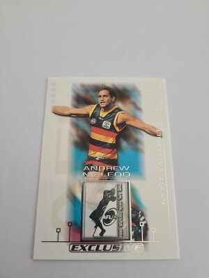 2002 Select AFL SPX Card Series Medal Card MC5 Andrew McCleod Adelaide ...