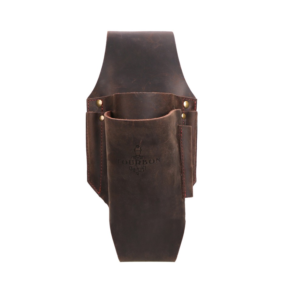 TOURBON Leather Loggers Woodsmen Tools Storage Belt Pouch Felling Wedge ...