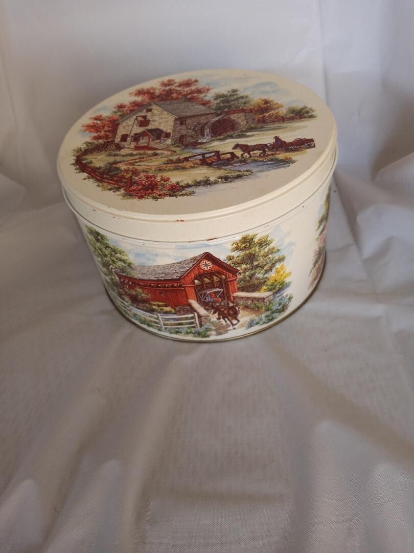 Vintage 1983 Pennsylvania Dutch Cookie Tin | eBay