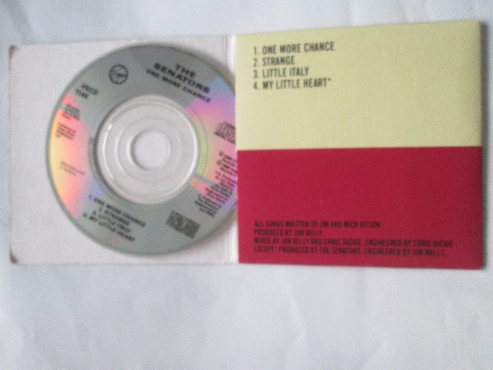 The Senators ‎– One More Chance Virgin Records VSCD 1146 UK Mini 3 inch ...