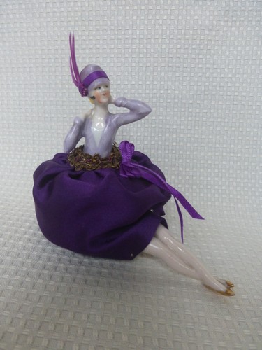 Antique German Flapper Half Doll with Legs Pin Cushion | eBay