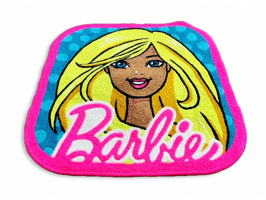 Barbie Doll Movie Logo Floor Mat Area Modern Accent Wool Carpet Living ...
