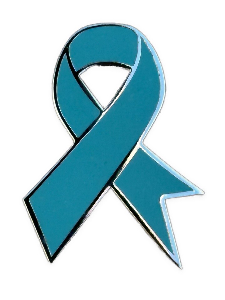 Panic Disorder Awareness Teal Enamel Ribbon 35mm Lapel Pin Badge | eBay UK