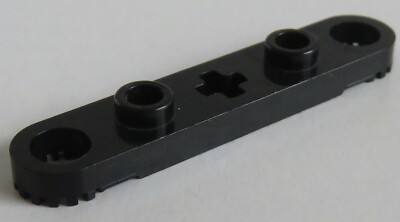 LEGO Technic-Platte/Plate 1 x 5 mit Achs - Loch, gezahnt, schwarz ...