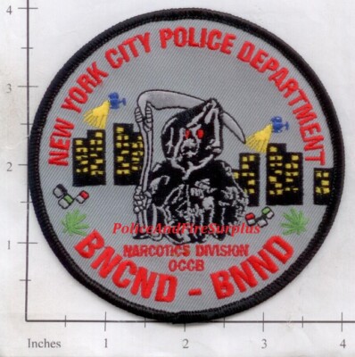 New York - New York City Narcotics Division Police Dept Patch Brooklyn ...