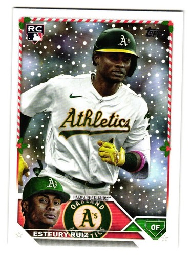 2023 Topps Holiday # H15 Estuary Ruiz Oakland A's | eBay
