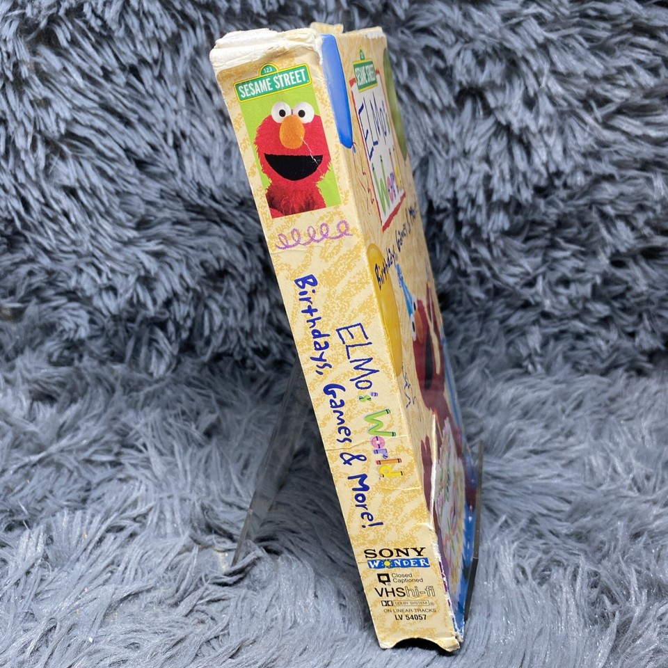Sesame Street Elmo's World Birthdays Games More VHS 2001 Video Tape PBS ...