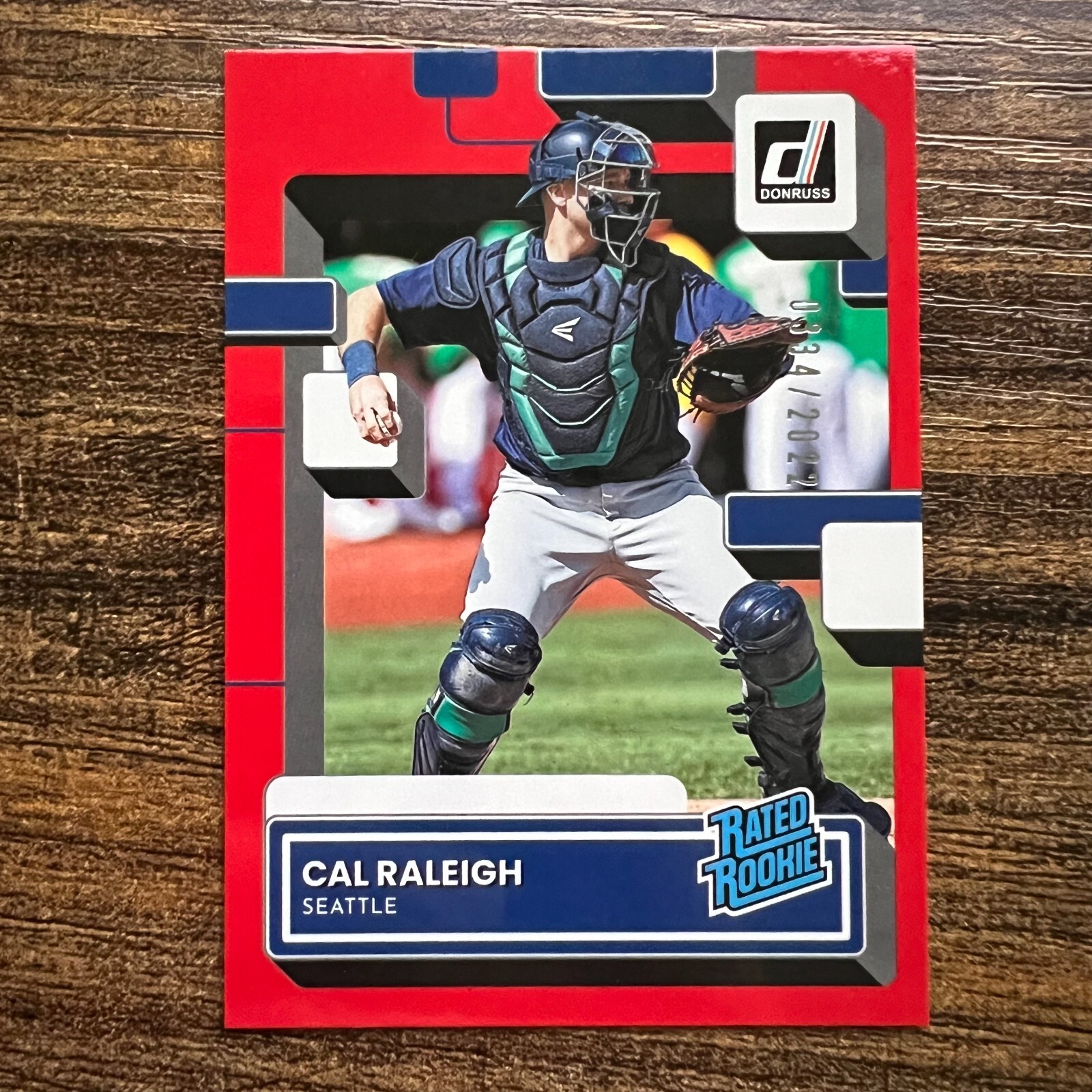 2022 Panini Donruss - Rated Rookie Red #39 Cal Raleigh /2022 (RC) for ...