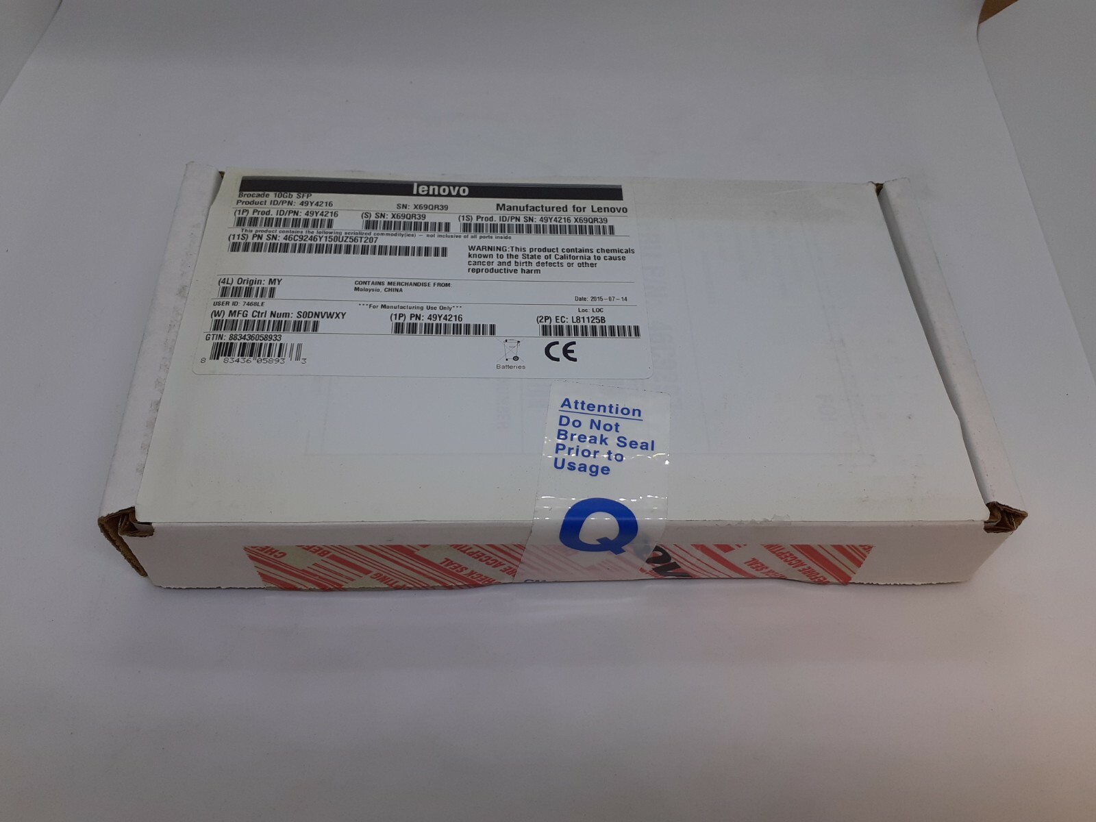 IBM QLOGIC 49Y4216 46C9297 46C9246 49Y4217 49Y4218 10Gb SFP+ SR | eBay