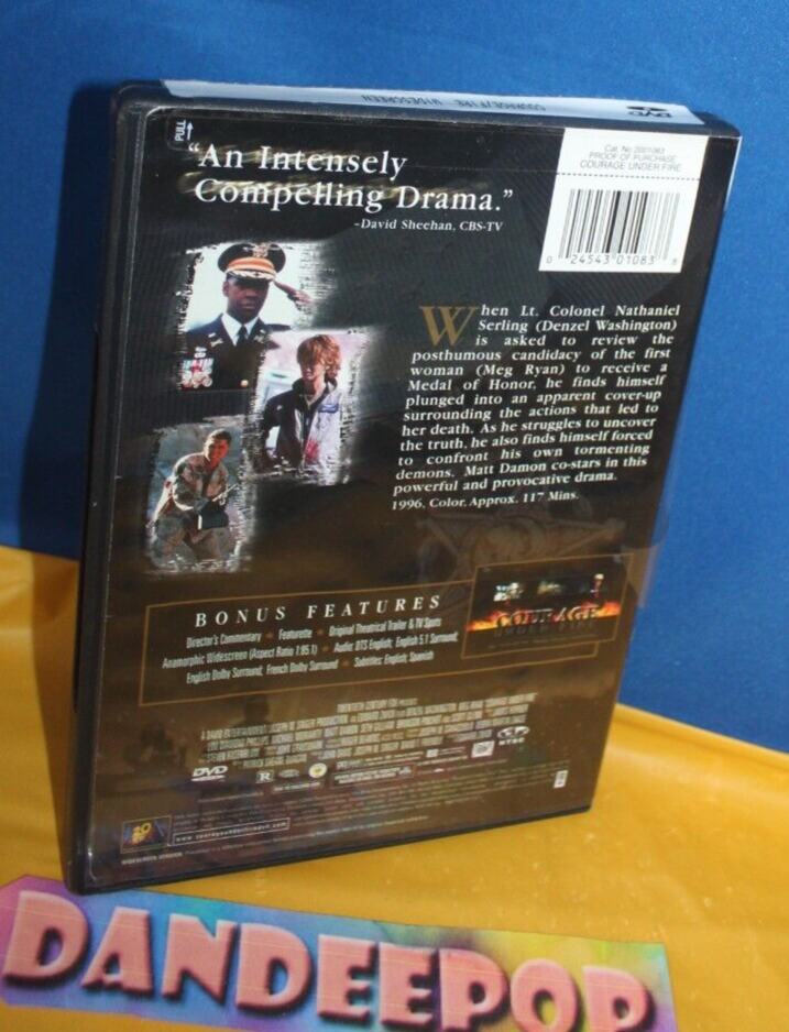 Courage Under Fire (DVD, 2009, Repackaged) Movie 24543010838| eBay